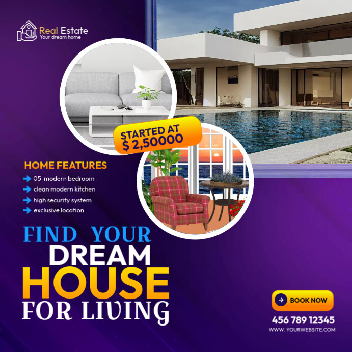 Real estate property instagram post template | PosterMyWall