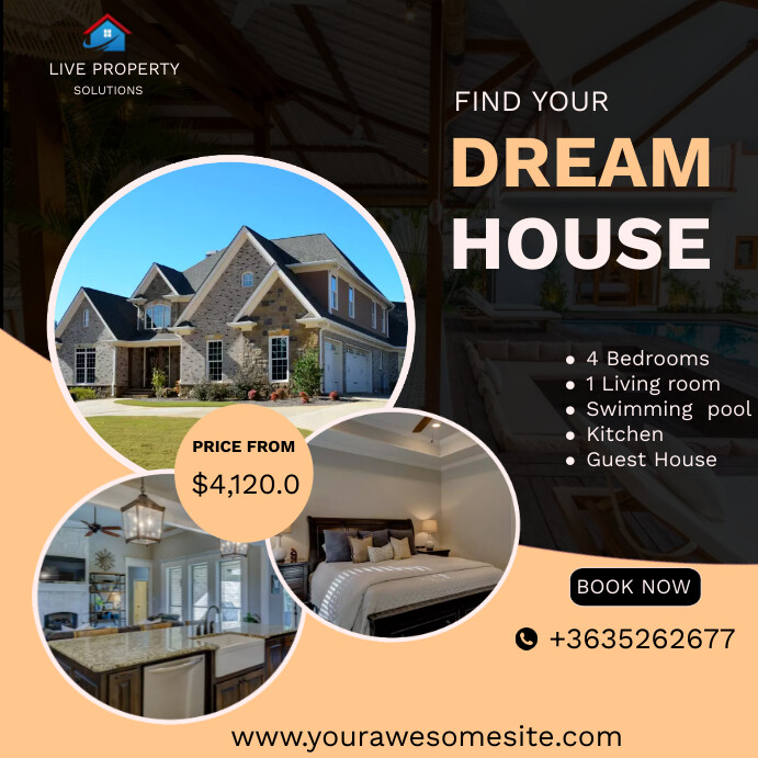 Real estate sale poster design Template | PosterMyWall