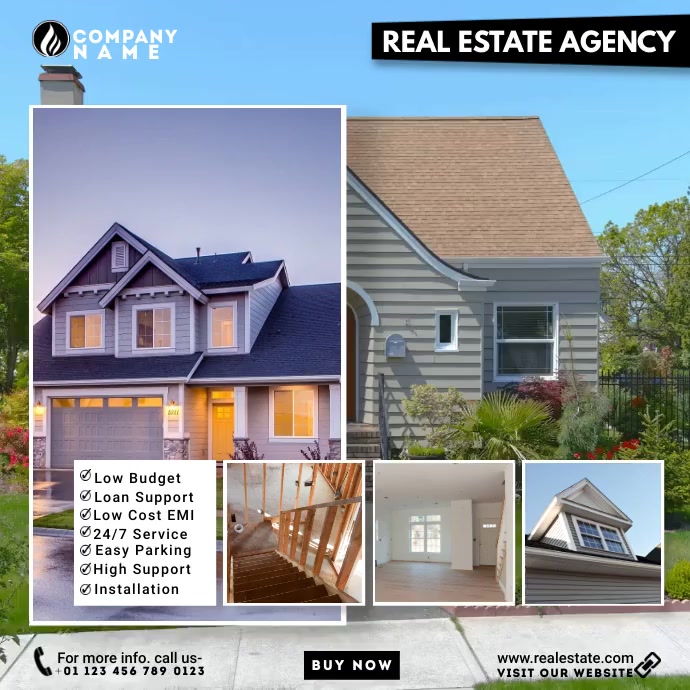 Real Estate Services video Flyer Template | PosterMyWall