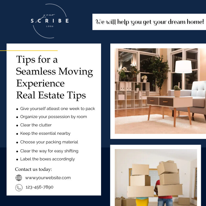 Real Estate Tips Instagram Post Template | PosterMyWall