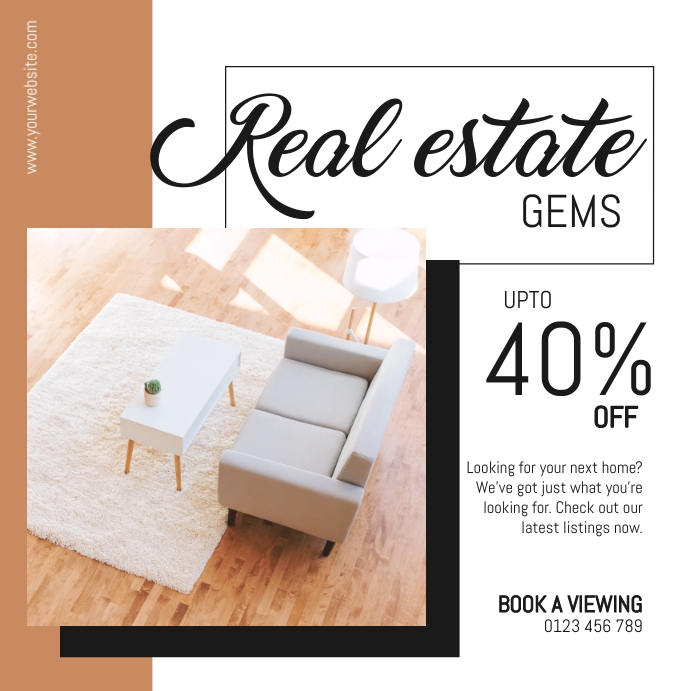 Plantilla de La Promoción de Visualización de Bienes Raíces para el ...