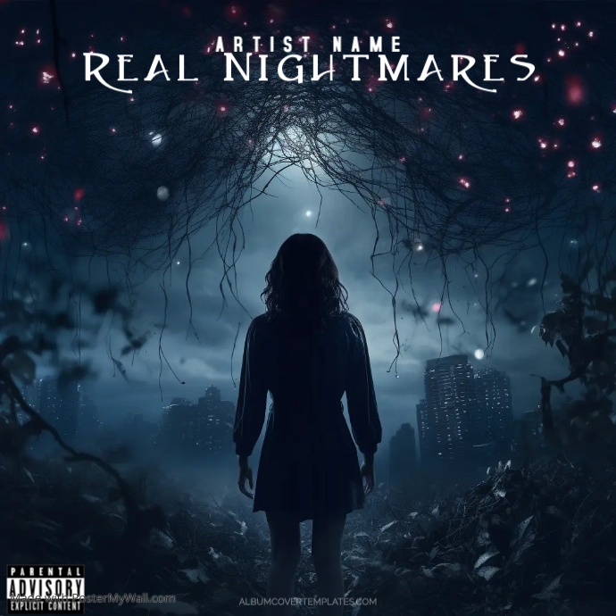 Plantilla de real nightmares album cover design | PosterMyWall