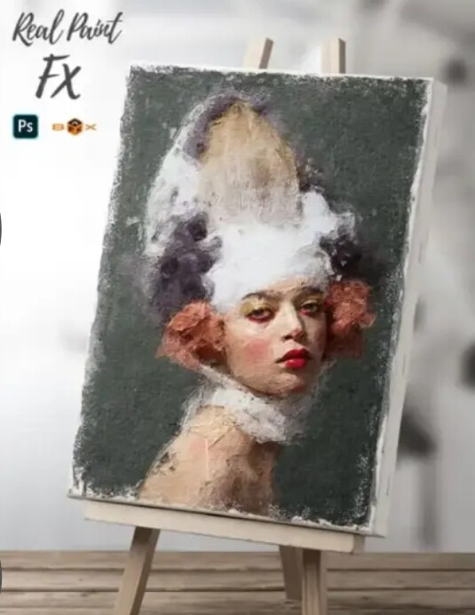 Real painting template | PosterMyWall