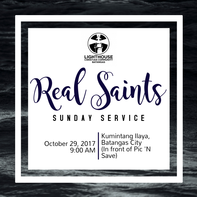 Real Saints Template | PosterMyWall