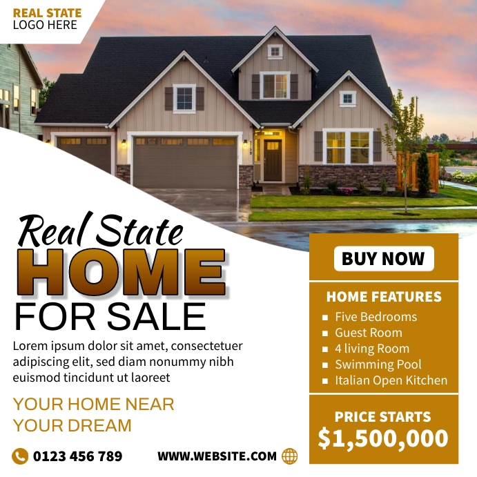 Copy of Real State Home Ads | PosterMyWall