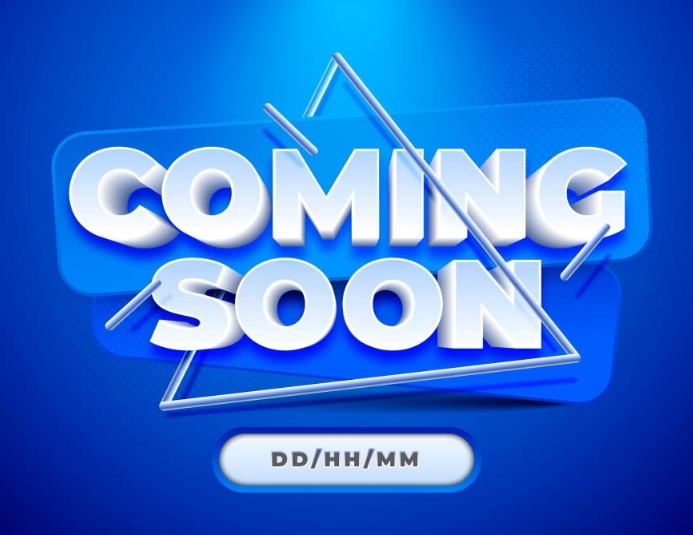 Copy of Realistic coming soon blue background | PosterMyWall
