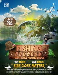Fishing Tournament flyers Template | PosterMyWall