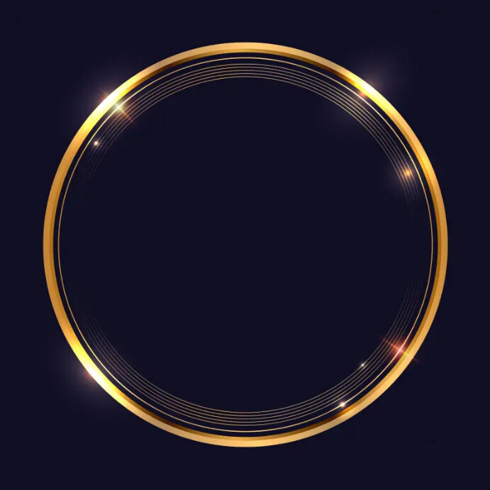 Realistic golden frame Template | PosterMyWall