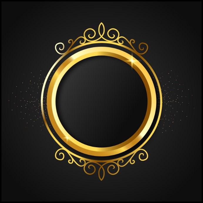 Realistic golden frame design Template | PosterMyWall