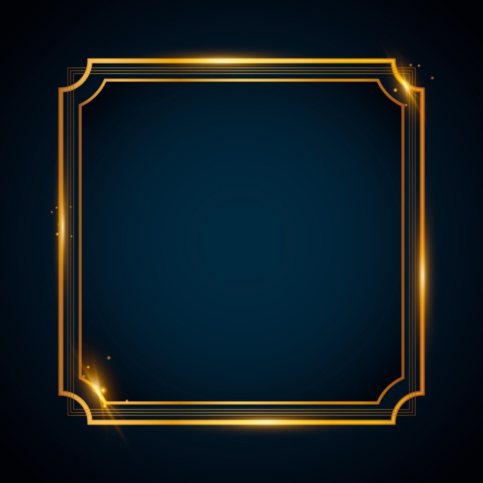 Realistic golden frame design Template | PosterMyWall