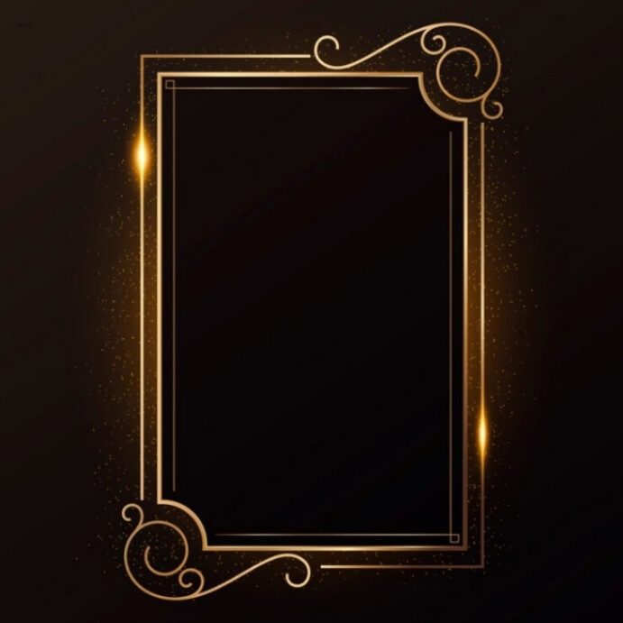 Realistic golden frame design Template | PosterMyWall