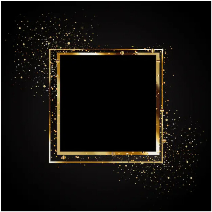 Realistic Golden Frame Template | PosterMyWall