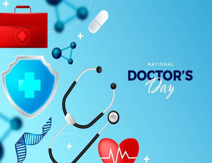 Copy of Realistic national doctors day background | PosterMyWall