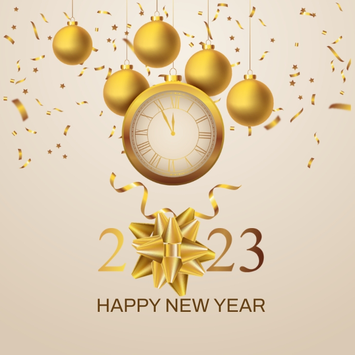 Realistic new year eve's illustration Template | PosterMyWall