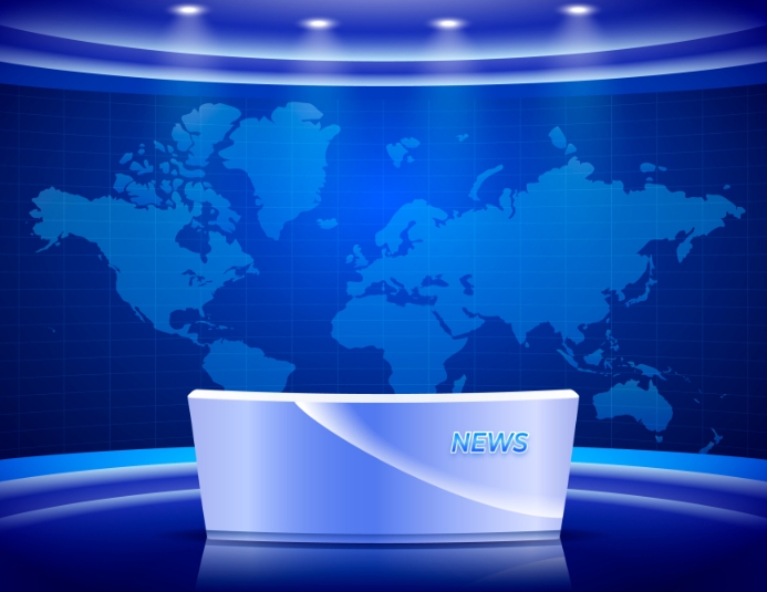Copy of Realistic news studio background | PosterMyWall