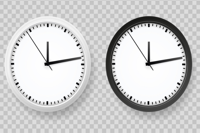 Realistic office clock set Template | PosterMyWall