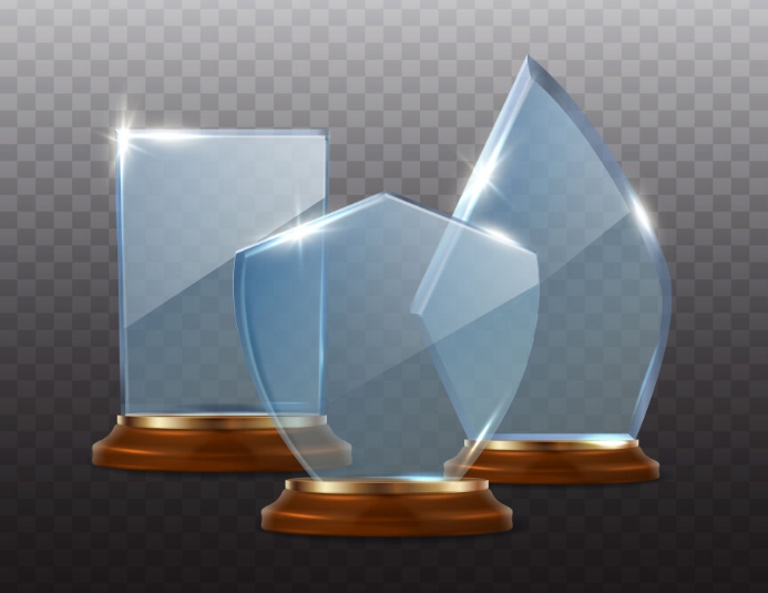 Copy of Realistic vector icon crystal winner trophy | PosterMyWall