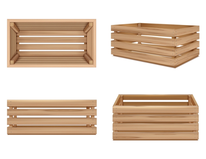 Realistic wooden boxes collection Template | PosterMyWall