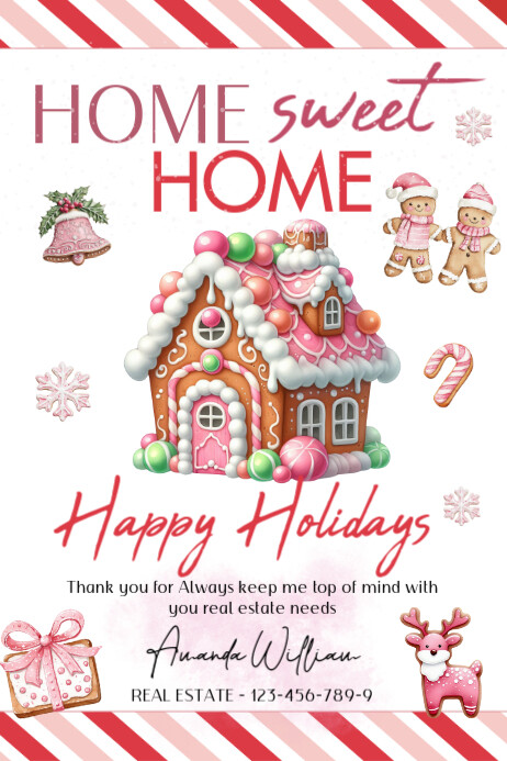 Realtor Christmas Tags, Real Estate Christmas Tags, Template | PosterMyWall