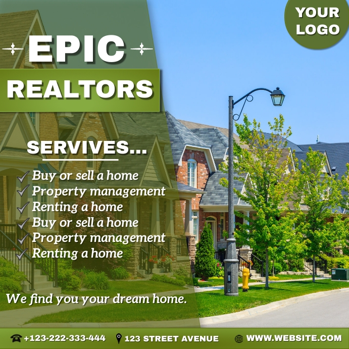 Realtor Services Template | PosterMyWall