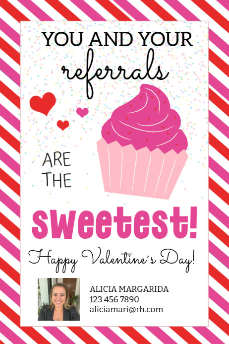 Copy of Realtor Valentine Sweets gift tag for clients | PosterMyWall