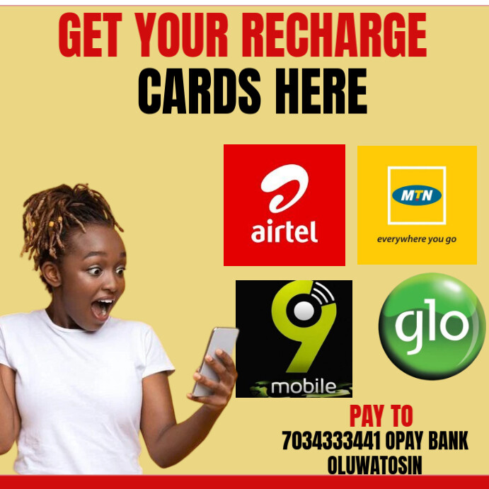 Recharge cards flyer Template | PosterMyWall