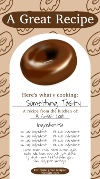 Recipe Card Template | PosterMyWall