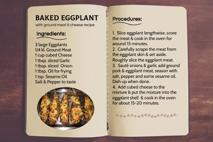 Recipe template | PosterMyWall