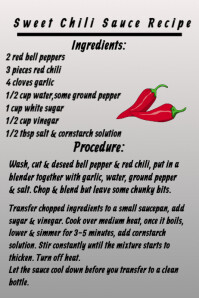 Recipe Template | PosterMyWall
