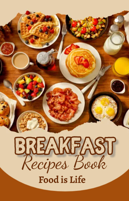 Recipes book cover Template | PosterMyWall