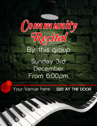 Recital Flyer Template | PosterMyWall