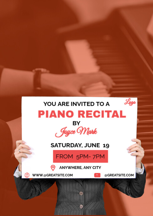 Recital Flyers Template | PosterMyWall