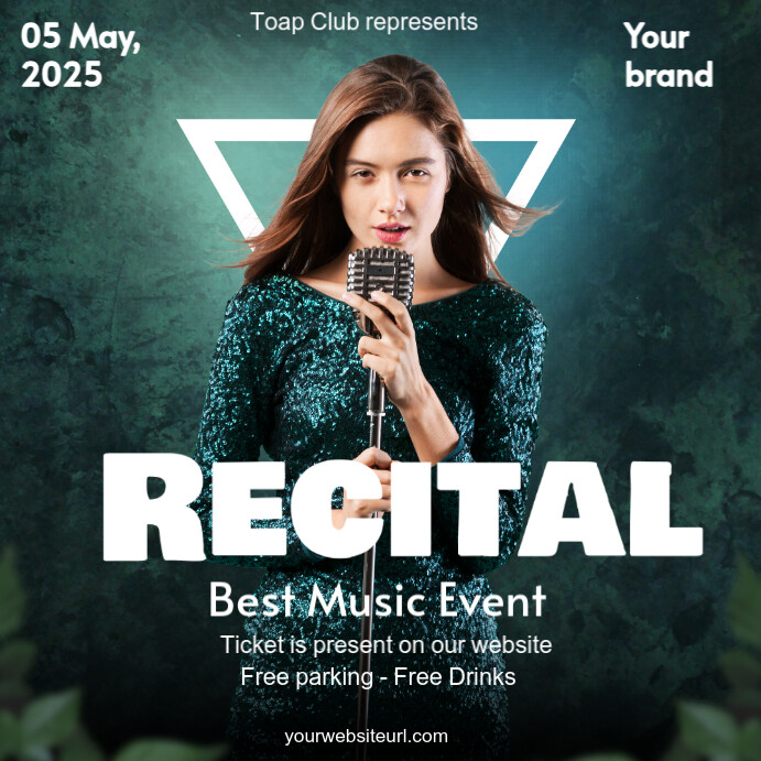 Copy of Recital Poster, Recital Flyer, Recital Invitations, Recital ...