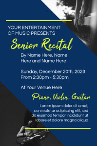 Recital Poster Template | PosterMyWall