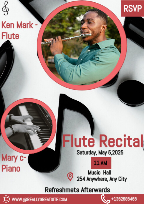 Plantilla de Recital Posters | PosterMyWall