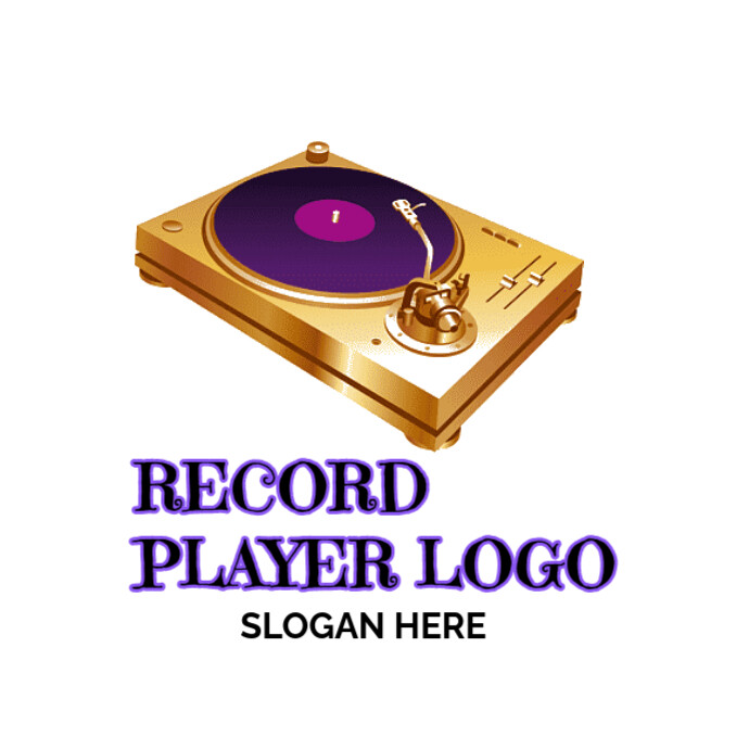 Plantilla de RECORD PLAYER LOGO | PosterMyWall