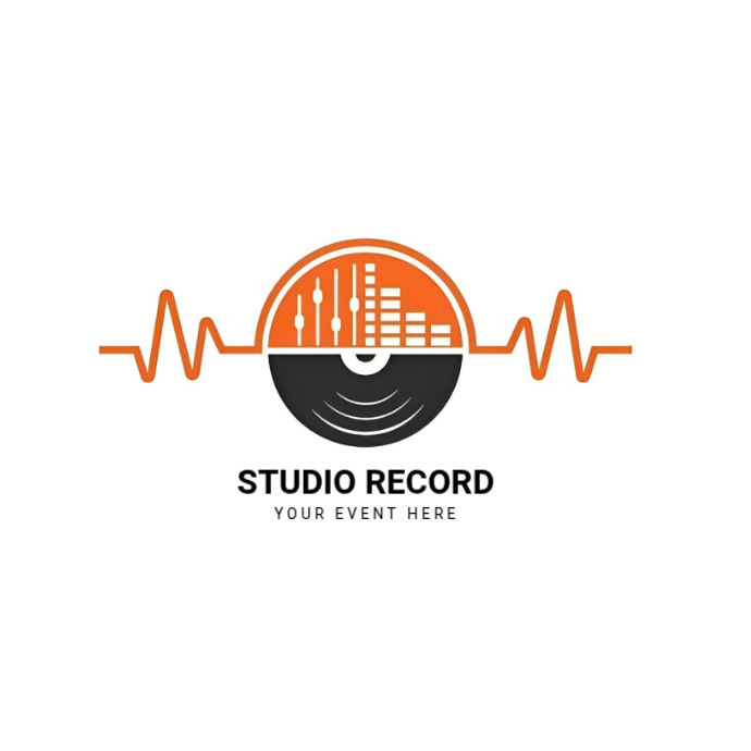 RECORD STUDIO LOGO DESIGN Template | PosterMyWall