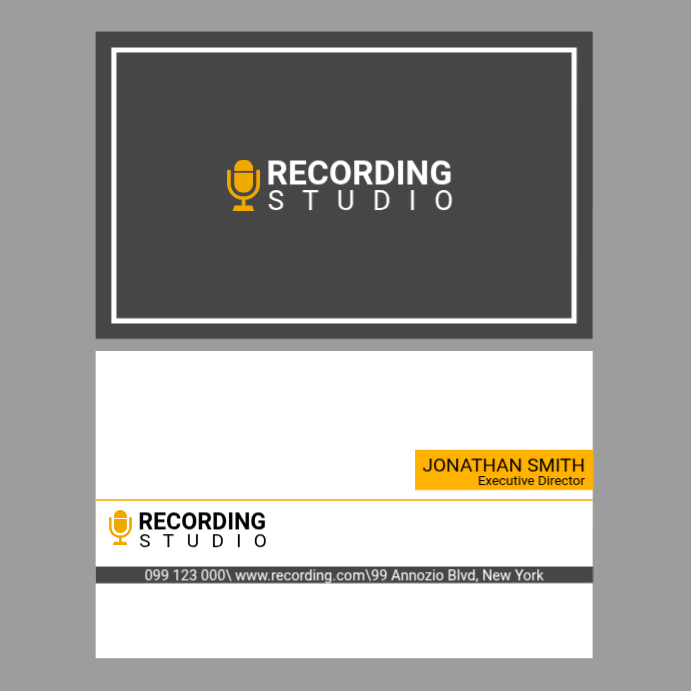 Copy of Recording Studio Calling Card | PosterMyWall