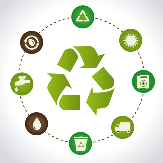 Recycle illustration design poster Template | PosterMyWall