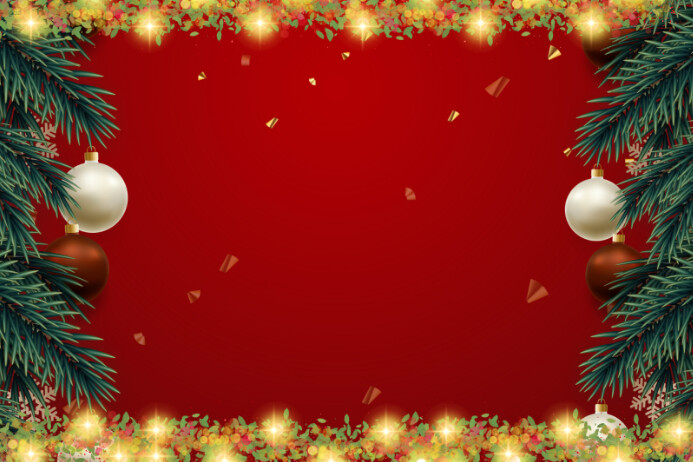 Red & Green Simple Christmas Linktree Background Template | PosterMyWall