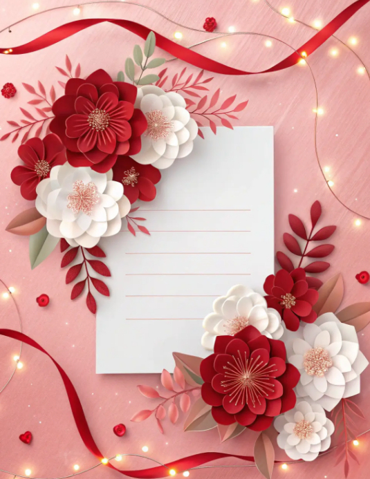 Red & White Elegant Template | PosterMyWall