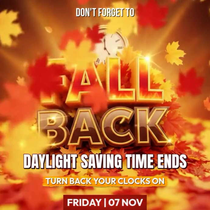Red 3d Fall Back Sale Instagram Post Template | PosterMyWall