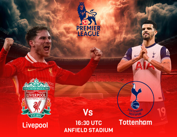 Plantilla de Red 3d Liverpool Vs Tottenham Flyer (us Letter) | PosterMyWall