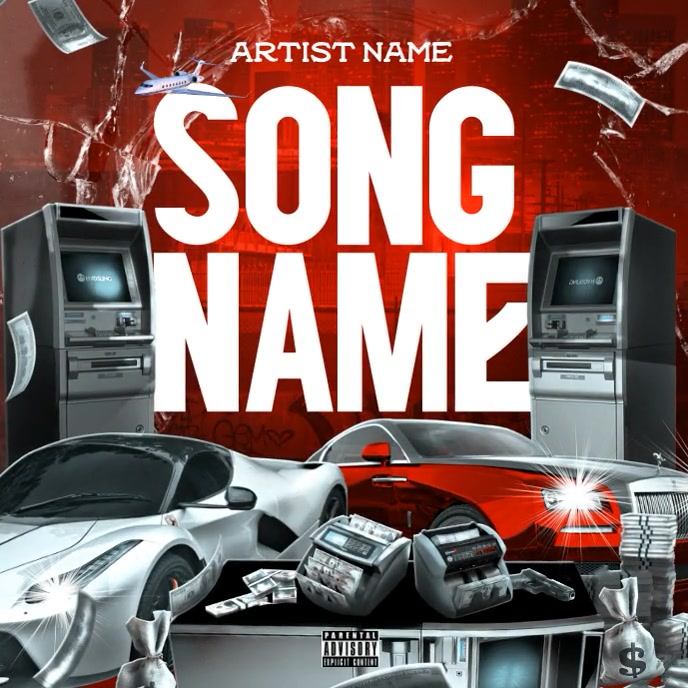 Red 3d Mixtape Cover Art Album Cover Template | PosterMyWall