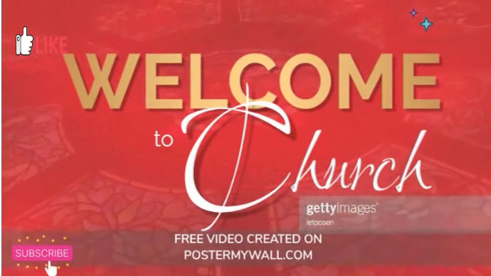 Red 3d Welcome Digital Display (16:9) Template | PosterMyWall