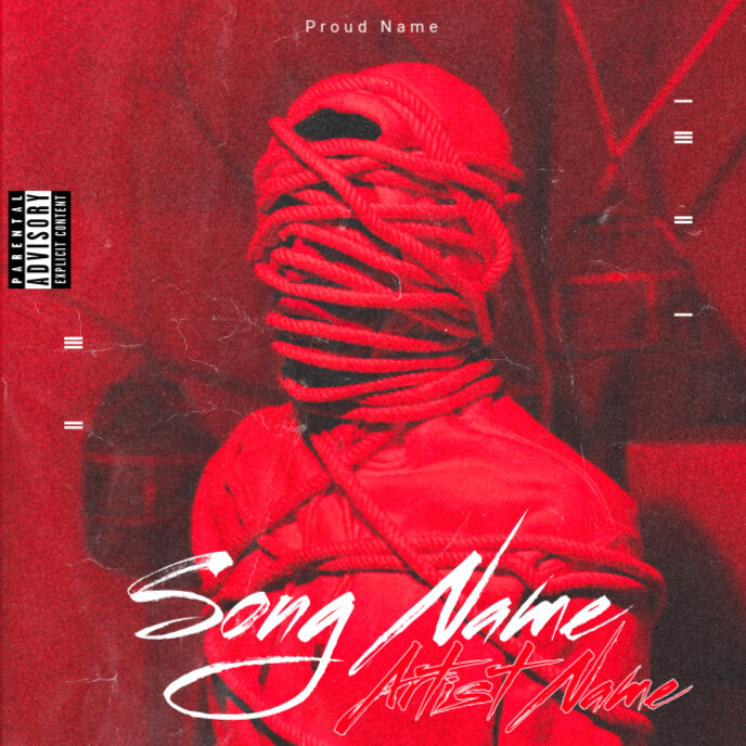 Red Album Album Cover Template | PosterMyWall