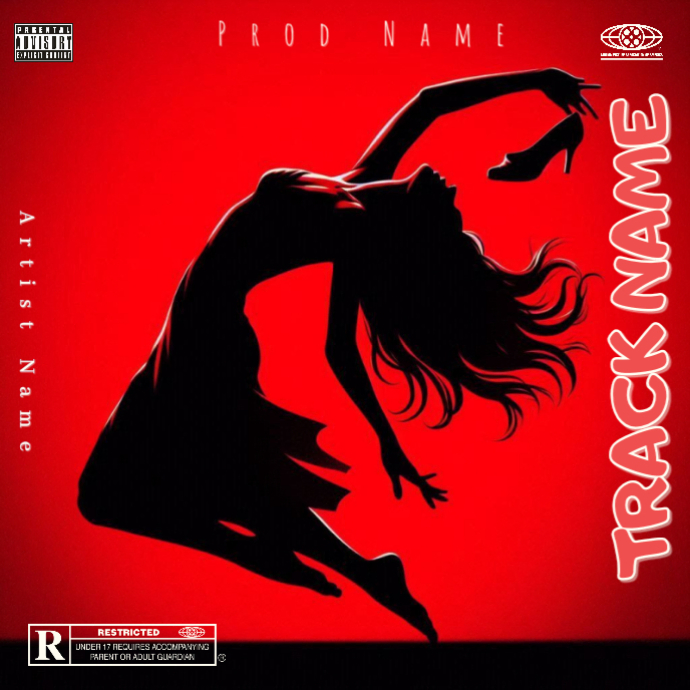 Plantilla de Red Album Cover Album Cover | PosterMyWall