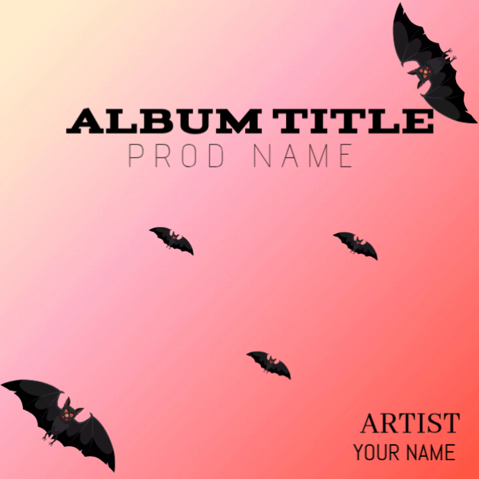Red Album Cover Album Cover Template | PosterMyWall