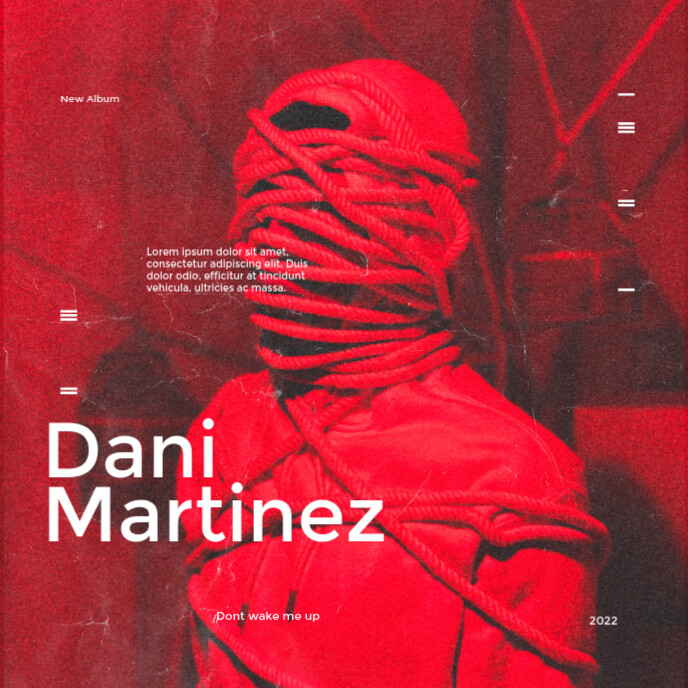 Plantilla de Red Album Cover | PosterMyWall