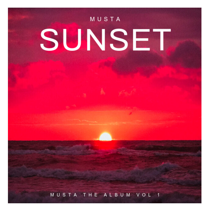 Plantilla de Red Album Cover | PosterMyWall